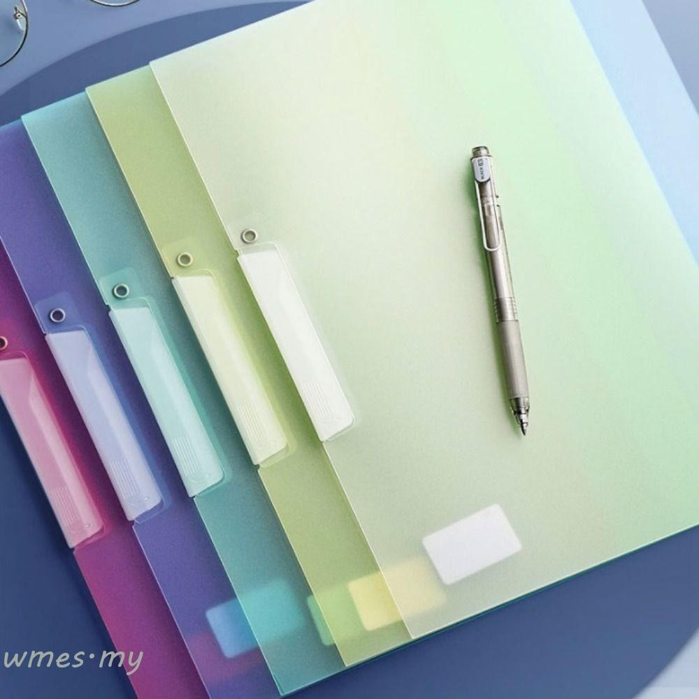 WMES1 A4 Clipboard File Folder Portable PP Plastic Receipt Holder ...