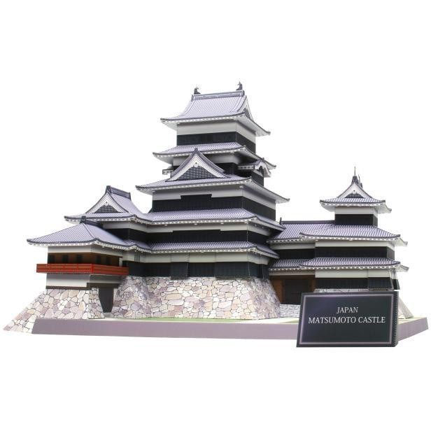 DIY paper models Matsumoto Castle Building Model Paper Model Handmade ...