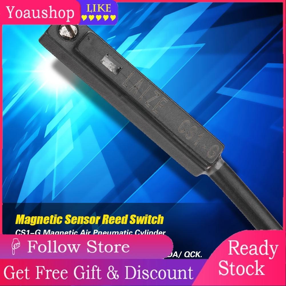 Yoaushop Magnetic Sensor Reed Switch CS1-G Pneumatic Cylinder | Shopee ...