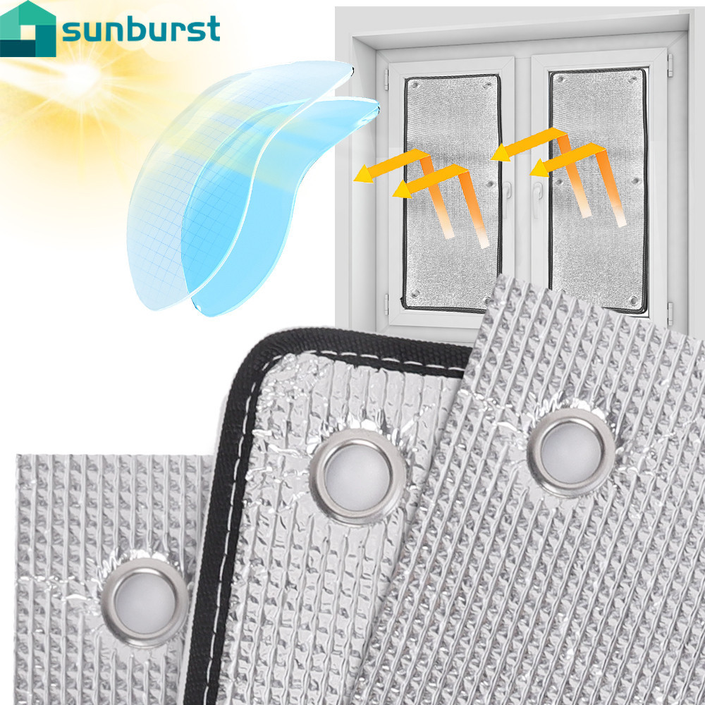 Aluminum Foil Thermal Insulation Film - Reusable Glass Window Privacy ...