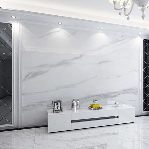 hiasan bilik tidur marble wallpaper Kertas dinding marmar tiruan tiga ...