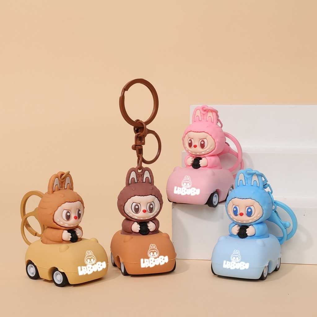 Creative Labubu - themed Car - shaped Keychains - 3D Cute Cartoon ...
