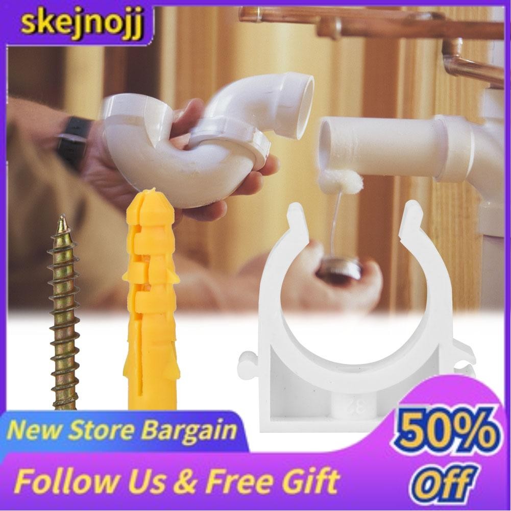 Skejnojj Pipe Clamp Easy Installation PVC PPR (16mm+screw 20pcs ...