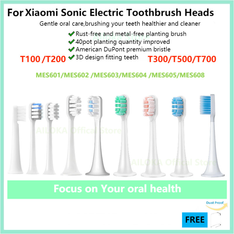 【Toothbrush heads】12 PCS Replacement Tooth Brush Heads For XIAOMI Mijia T100 / T300 / T500 ...