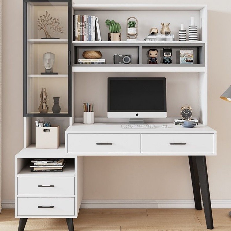 【MY】Study Table Computer Desk Office Table Solid Wood Table Office Desk ...