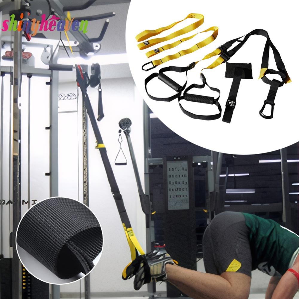 Suspension Trainer System Home Resistance Training Kit Heavy Duty ...