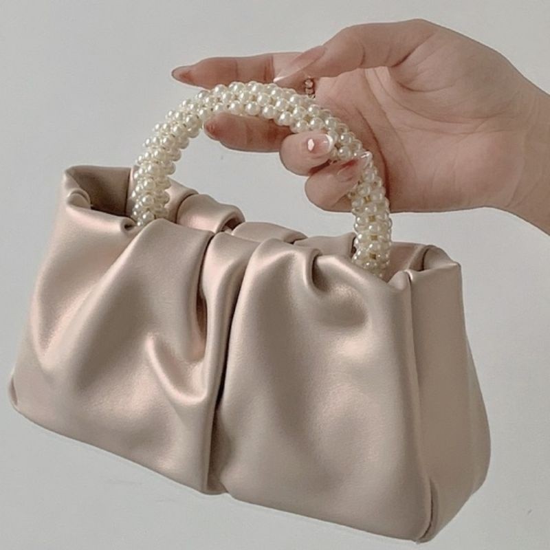 Handbag raya 2025 women pearl shiny ladies dinner sling bag | beg ...
