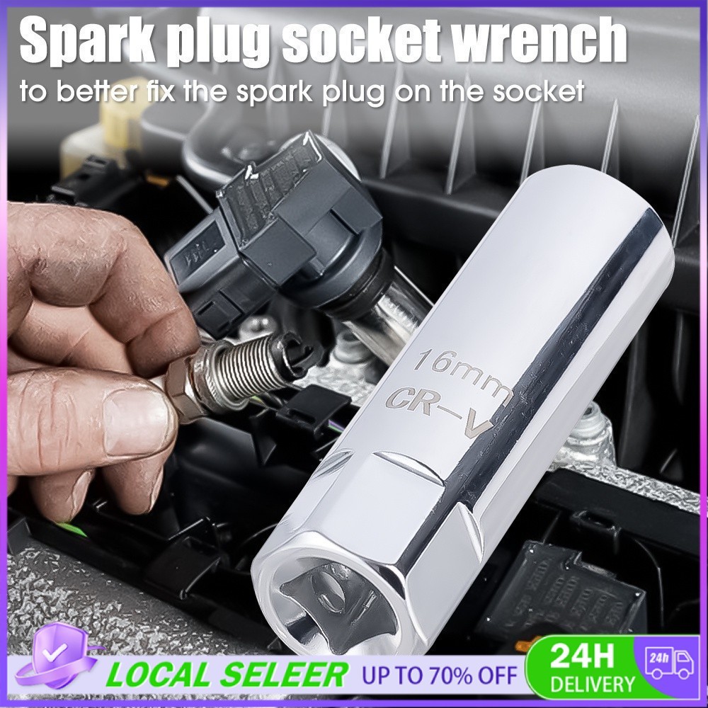 Universal Spark Plug Socket Spark Plug Wrench 3/8 Magnetic 12 Angle ...
