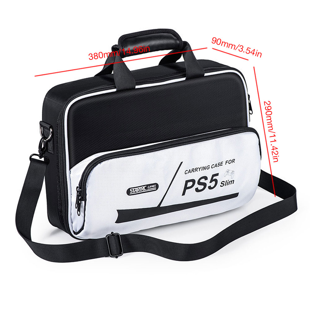 Carrying Case Shockproof Storage Bag for PS5 Slim Console Controllers ...