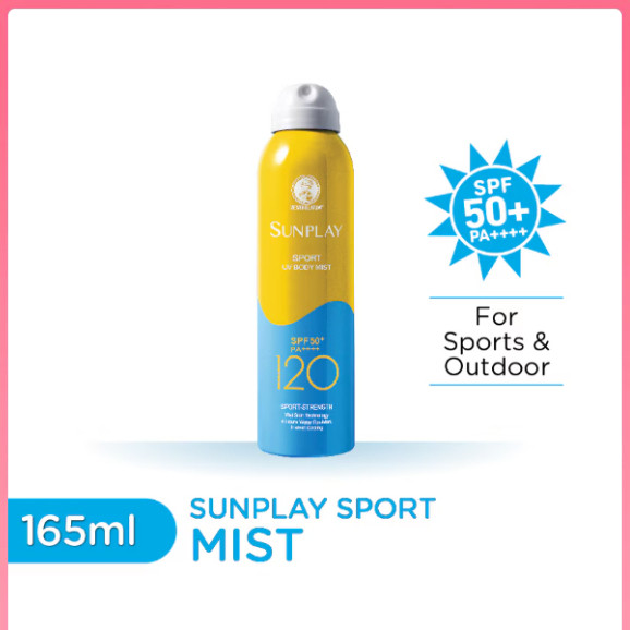 Sunplay Sport UV Body Mist SPF50 Sport Strength Spray Sunscreen ( 165ml ...