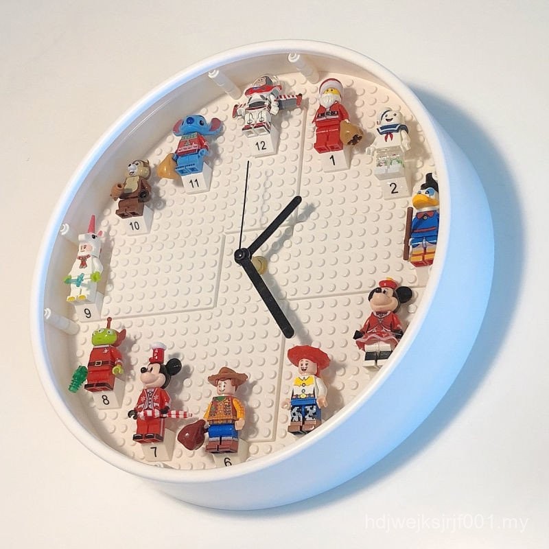 Shopee Shopee Officialdiy Building Block Clock Minifigure Doll Storage ...