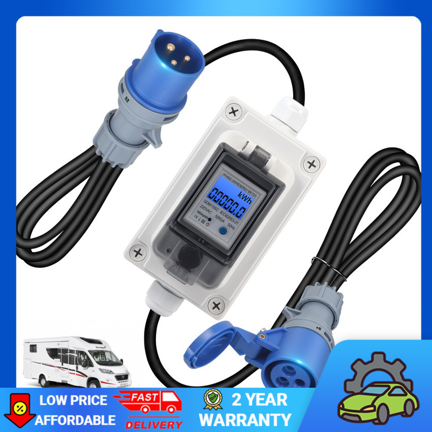 Mobile digital watt-hour meter 230v 16a, mobile outdoor KWH watt-hour ...