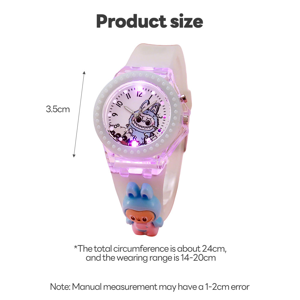 lakoe Labubu Watch Kids Jam Tangan Labubu Hadiah Budak Luminous Watch ...