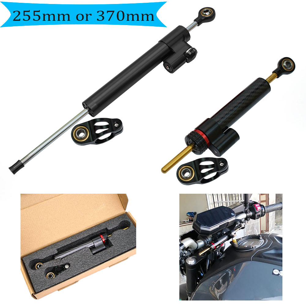 Motorcycle CNC Carbon Directional Steering Damper Stabilize For YAMAHA ...