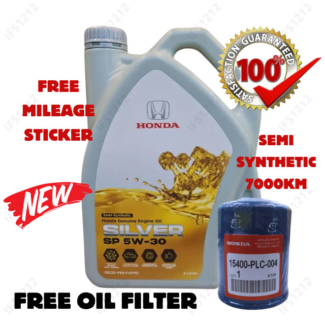 🇲🇾HOT SALES🔥 HONDA SEMI 5W30 4L CIVIC CITY JAZZ CRV HRV BRV FREED ...