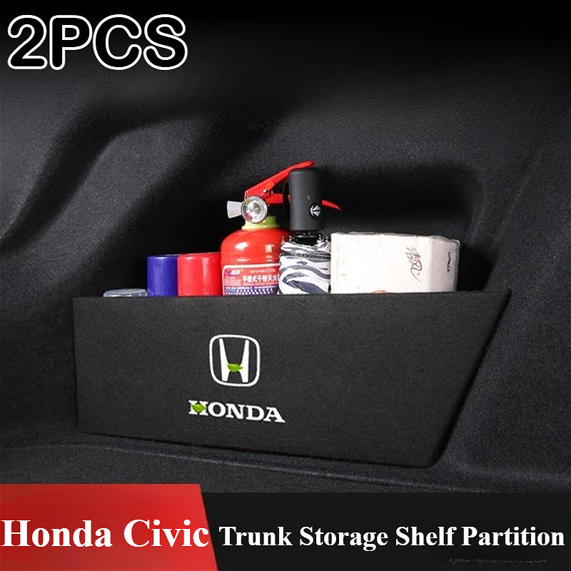 One Pair Car Rear Trunk Storage Box Panel Organize Storage Box Honda ...