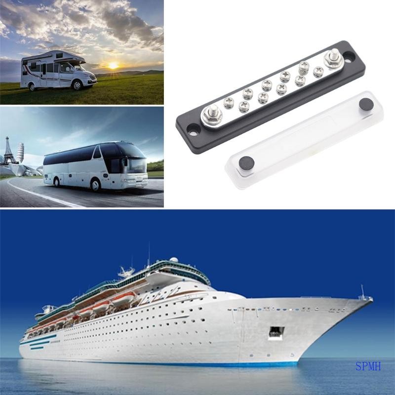 SUP 10 Studs Bus Bar Electric Terminal Junction Block 150Amp Yacht AccessoriesWearproof Power ...