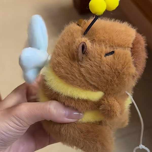 keychain phone capybara keychain keychain ring Cute Plush Kapibara ...