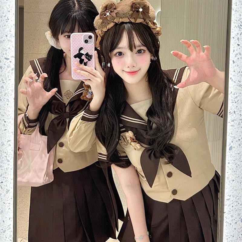 Coco School Girl JK Uniform Water Uniform Japanese Style Suit Preppy ...