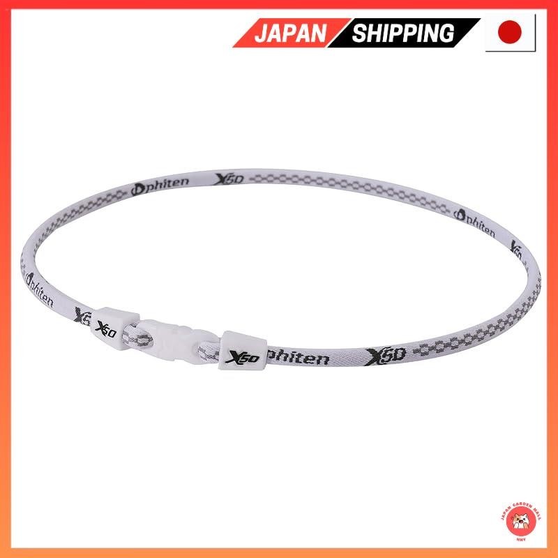 【Direct from Japan】Phiten Necklace RAKUWA Neck X50 Titanium White 45cm ...