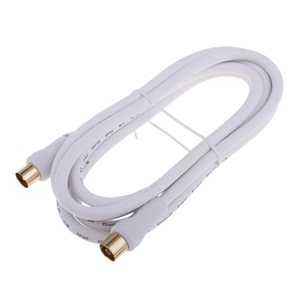[bmcbftb] 90 degree TV 9mm coaxial cable antenna male to female rf ...