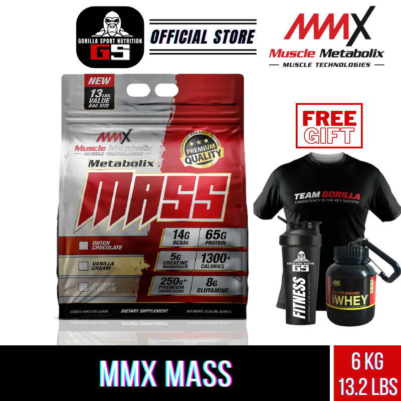 MMX Metabolix Mass Gainer Mass Protein Naik Berat Bulking Halal Susu ...