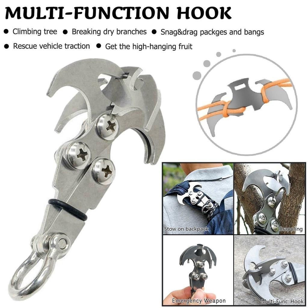 Folding Gravity Grappling Hook Small Size Outdoor Rescue Claw Stainless ...