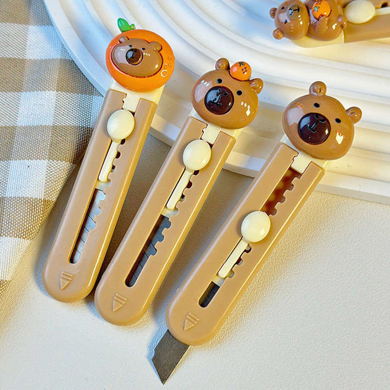 Cute Capybara Utility Knife Candy Color Art Knives Portable Loopy Hand ...