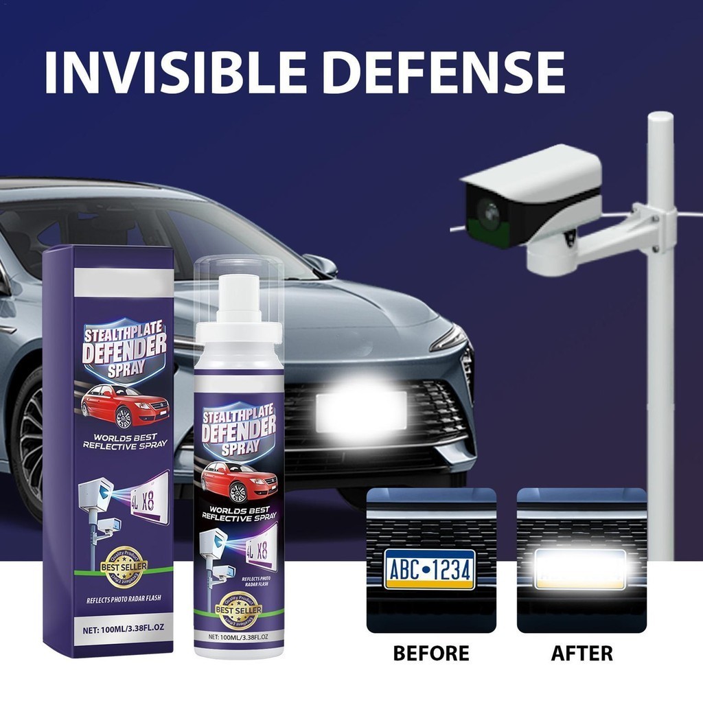 License Plate Number Invisible Spray Long-Lasting Invisibility Defense ...