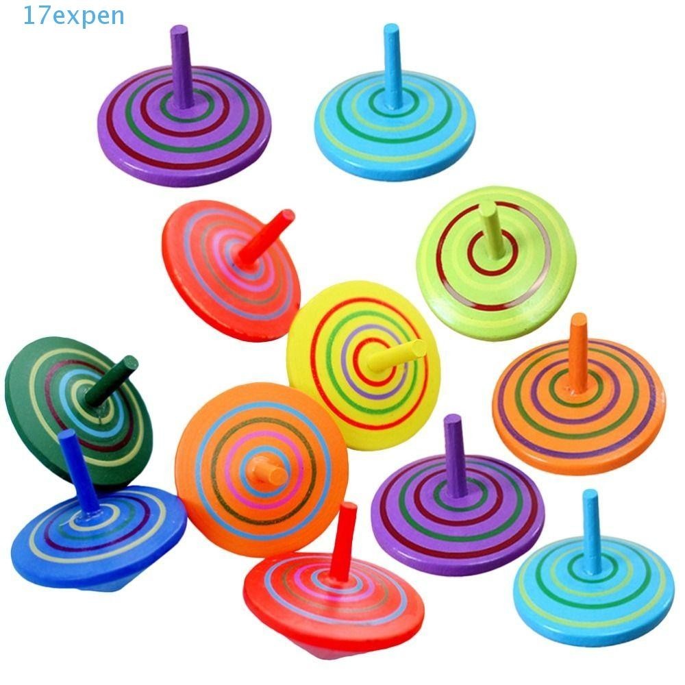 EXPEN Woode Spinning Top Toy For Children Kindergarten Kids Toy Relief ...