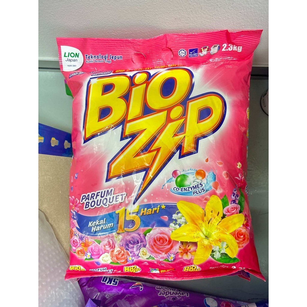 Bio Zip Detergent Powder 2.3kg | Shopee Malaysia