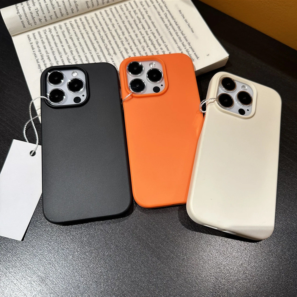 Solid color minimalist air half bag drop proof phone case tpu for apple ...