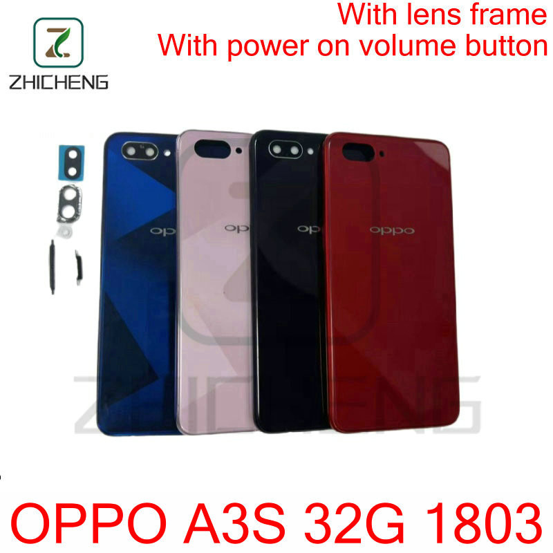 For OPPO A3S 32G 1803 battery door cover With lens frame and power ...