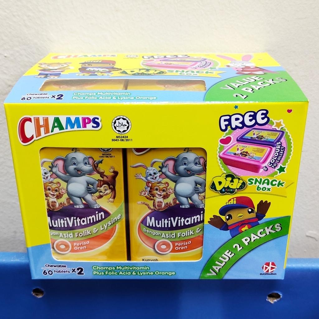 CHAMPS Multivitamin Plus Lysine & Folic Acid (100's) | Shopee Malaysia