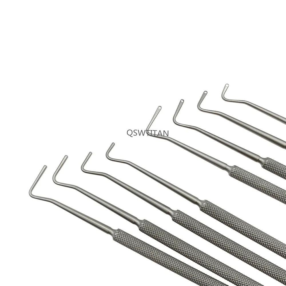 Stainless Steel Strabismus Hook Ophthalmic hook with or without hole ...