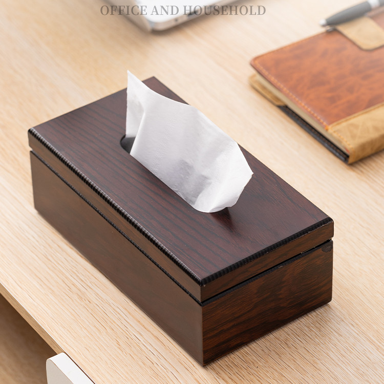 Solid Wood Wooden Tissue Box Red Sandalwood Mahogany Color Paper Box ...