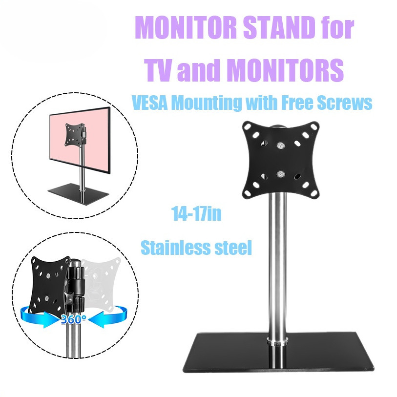 Universal Monitor Stand For TV And Monitors Adjustable Vesa Mounting ...
