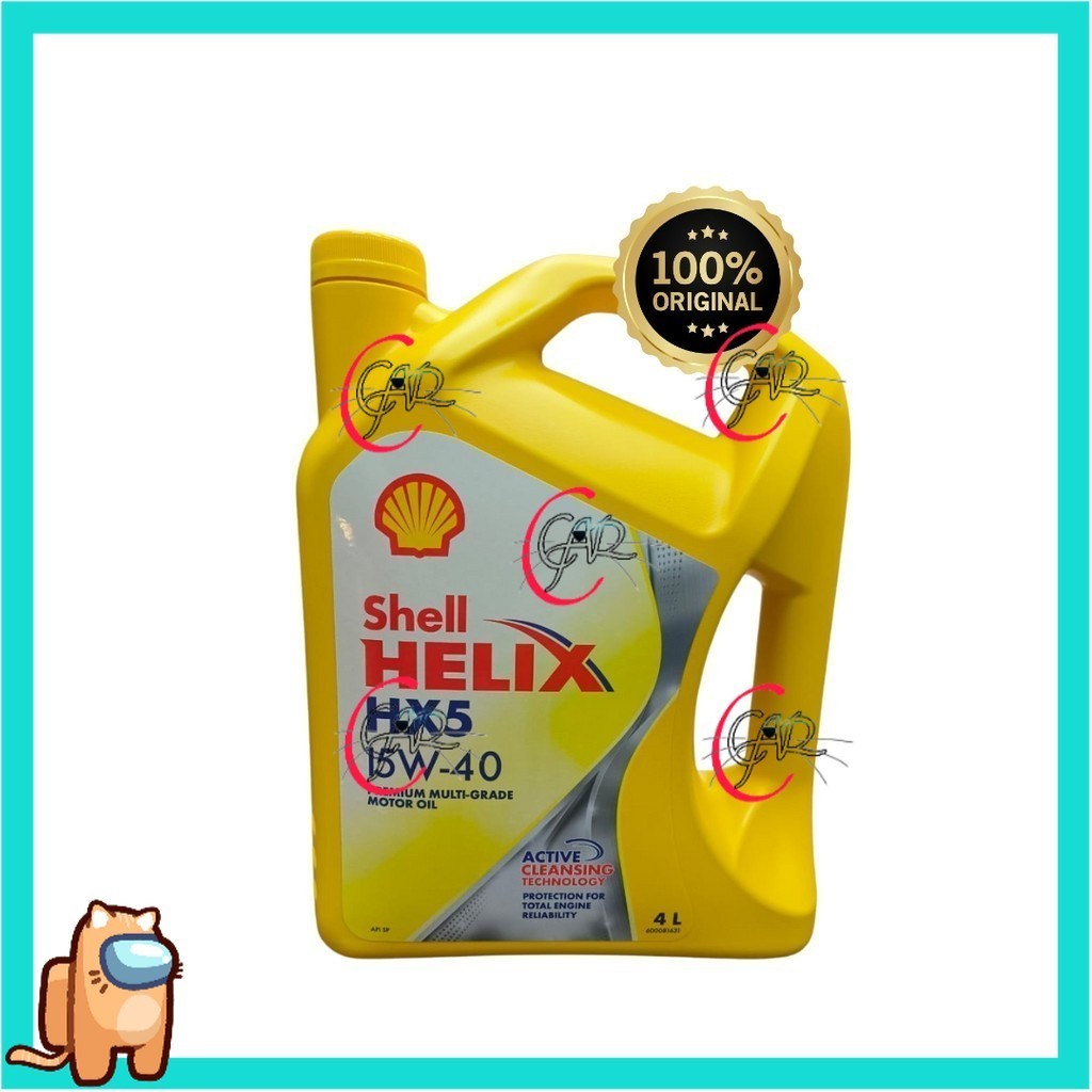 (MADE IN HONGKONG) 100% ORIGINAL SHELL 15W40 HELIX HX5 MINERAL 15W-40 ...