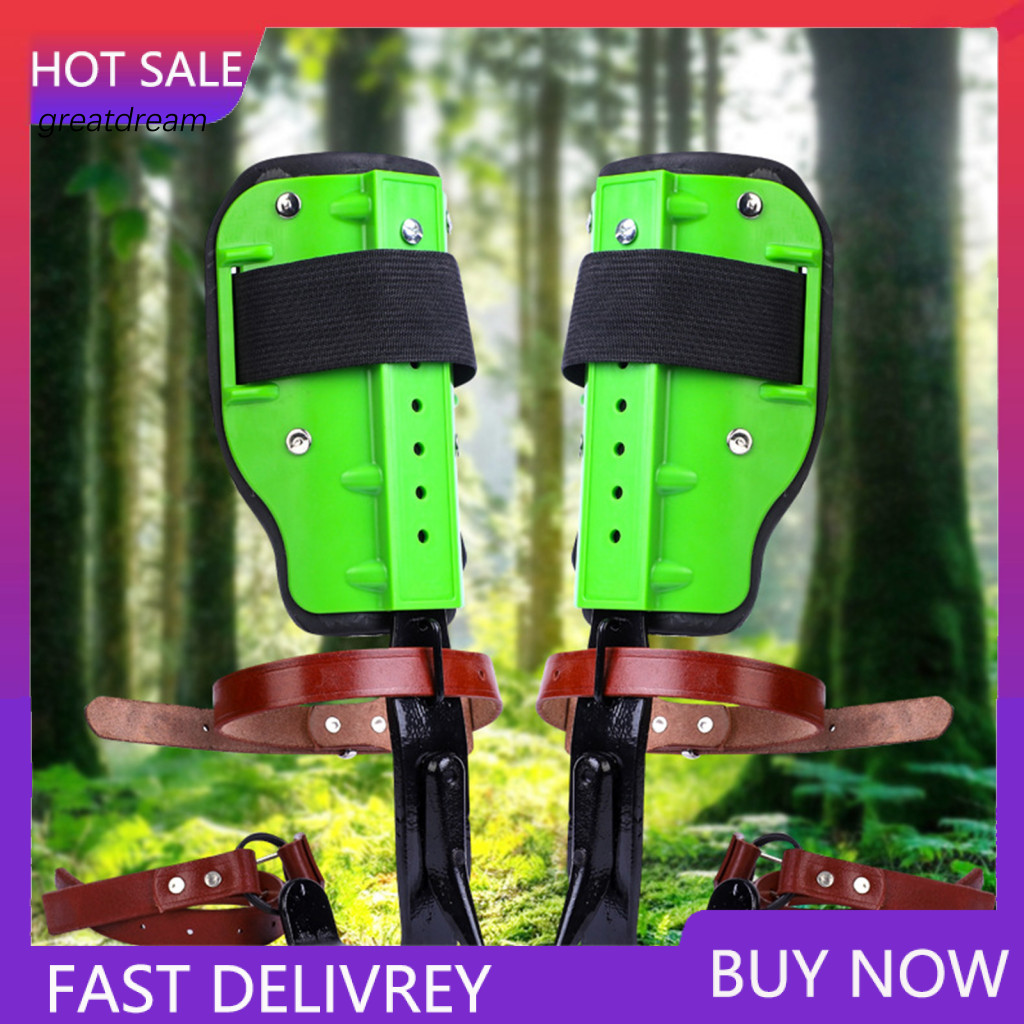 GR Cowhide Strap Buckle Tree Climbing Pedals Premium Tree Climbing ...