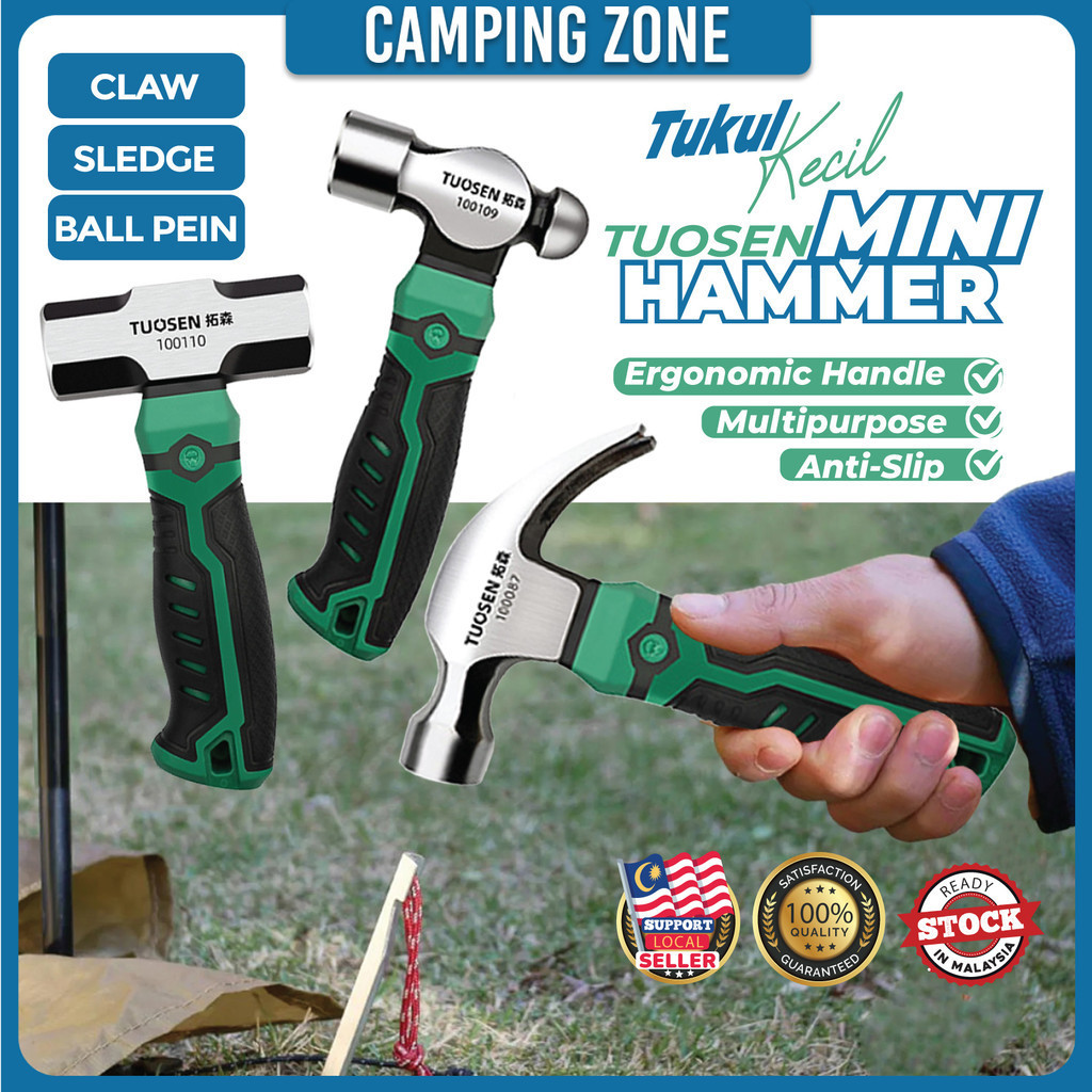 Mini Hammer Claw Sledge Round Ball Pein Gripped Handle Small Mini ...