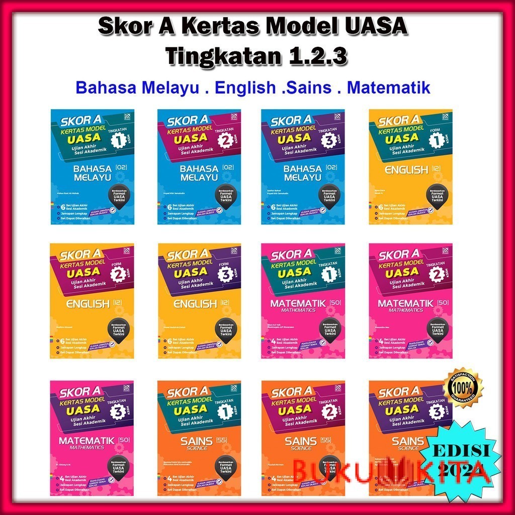 Buku Latihan : Skor A Kertas Model UASA Tingkatan 1 / 2 / 3 Edisi 2024 ...