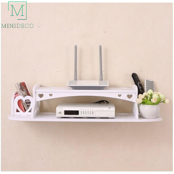 WPC Zakka Living Room Bedroom Wall Storage Organizer TV DVD Player ...