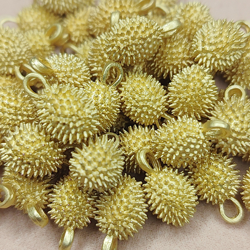 Sand Gold diy Accessories Durian Pendant Necklace Bracelet Small ...