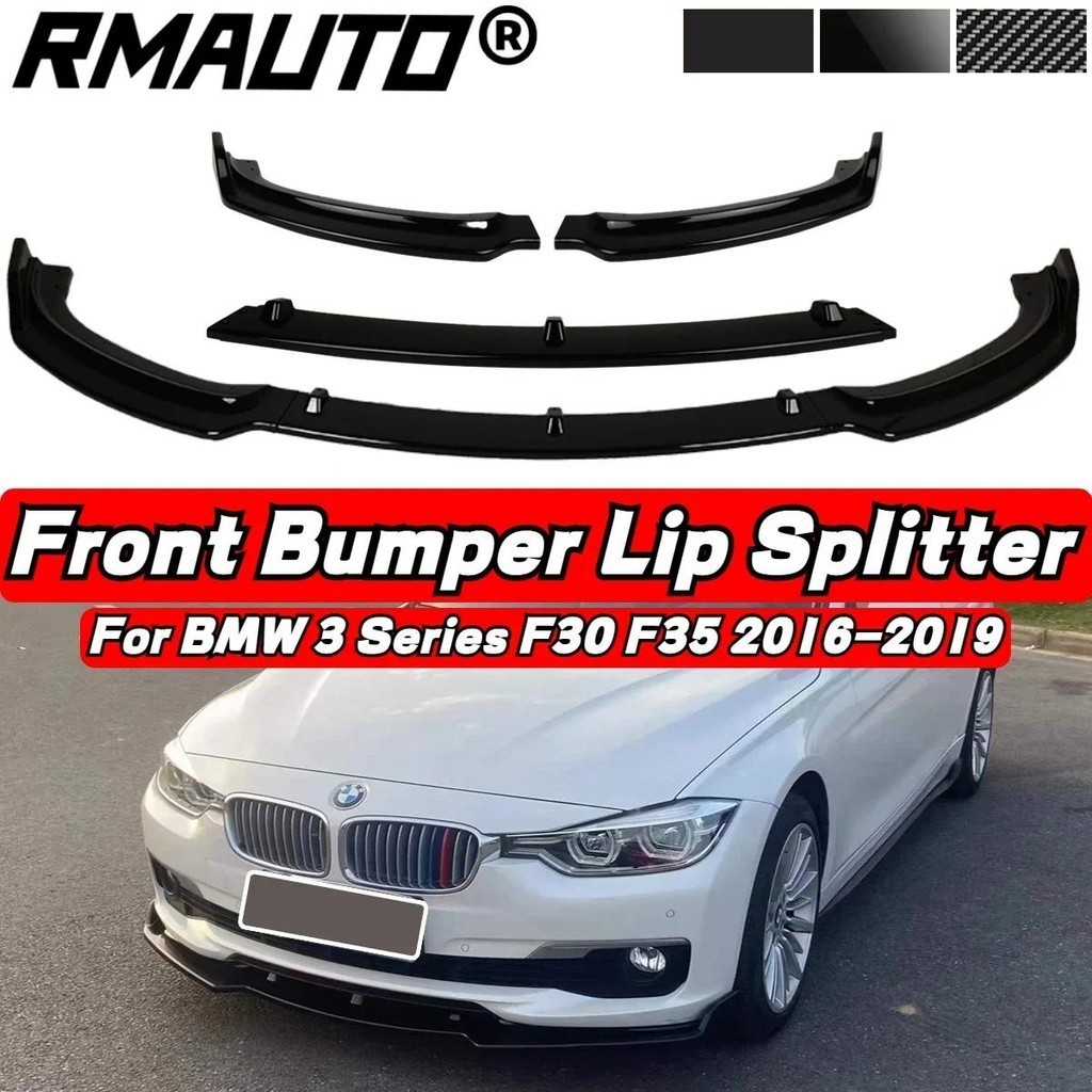 For F30 Lip Car Front Bumper Splitter Diffuser Lip Spoiler For BMW 3 ...