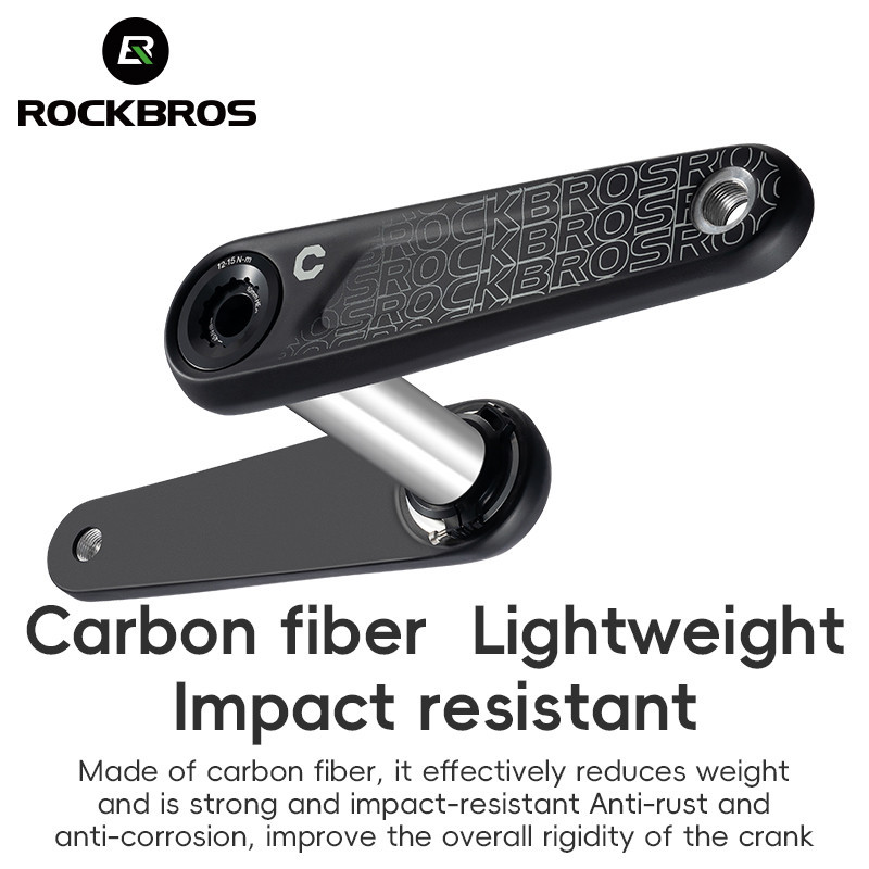 ROCKBROS Carbon Fiber Crank Integrated Molding 110 BCD 28.99 DUB Axis ...