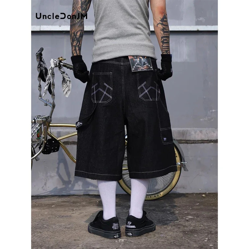 Oversized Jorts Summer Jeans Shorts Men's Wide Leg Baggy Y2K Denim ...