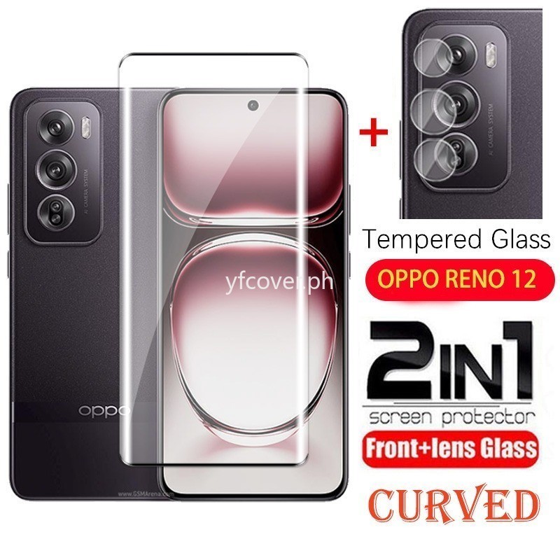 OPPO Reno 12 Pro 5G Tempered Glass For OPPO Reno 11 10 Pro Plus Pro+ ...