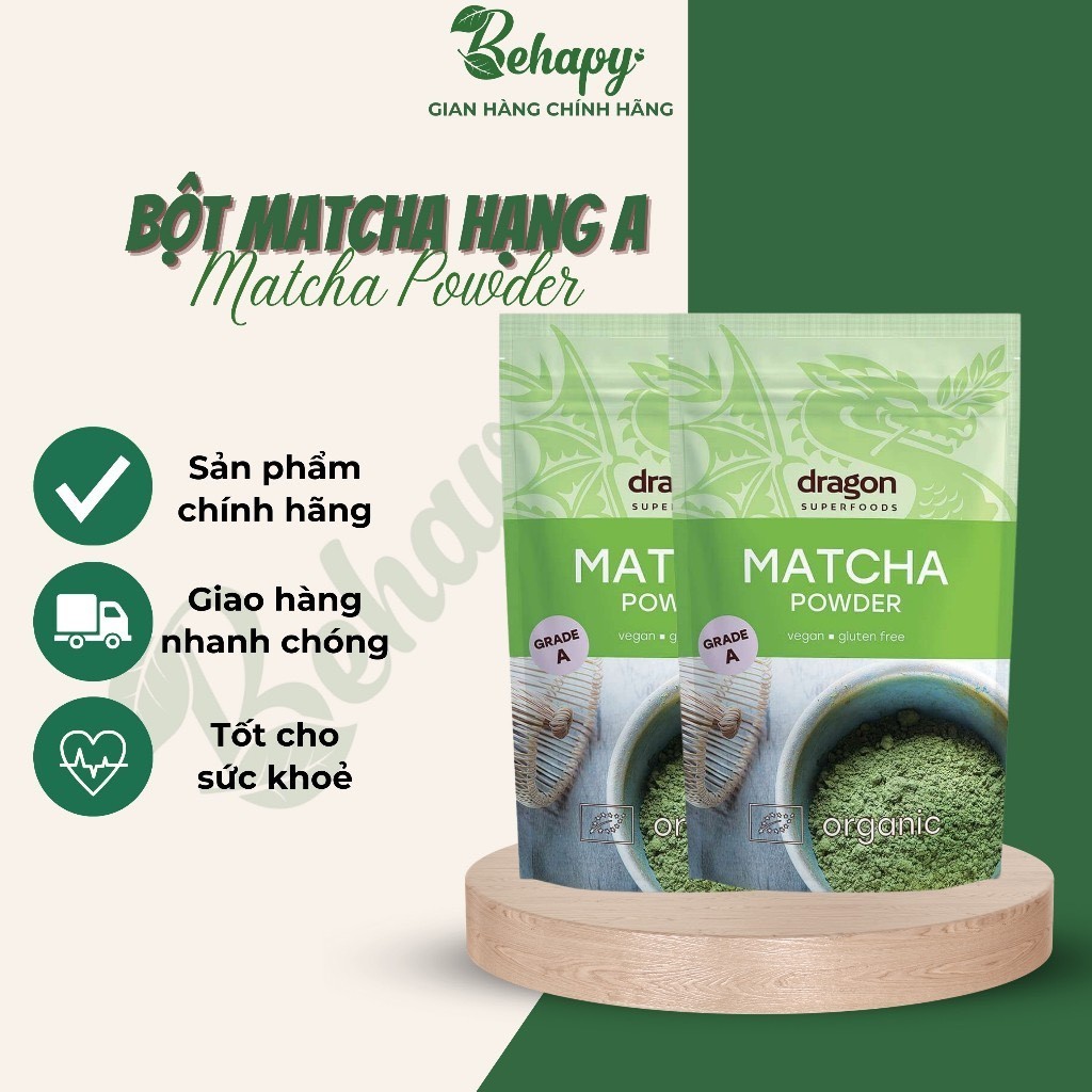 Organic Matcha Powder 100gr - Dragon | Shopee Malaysia