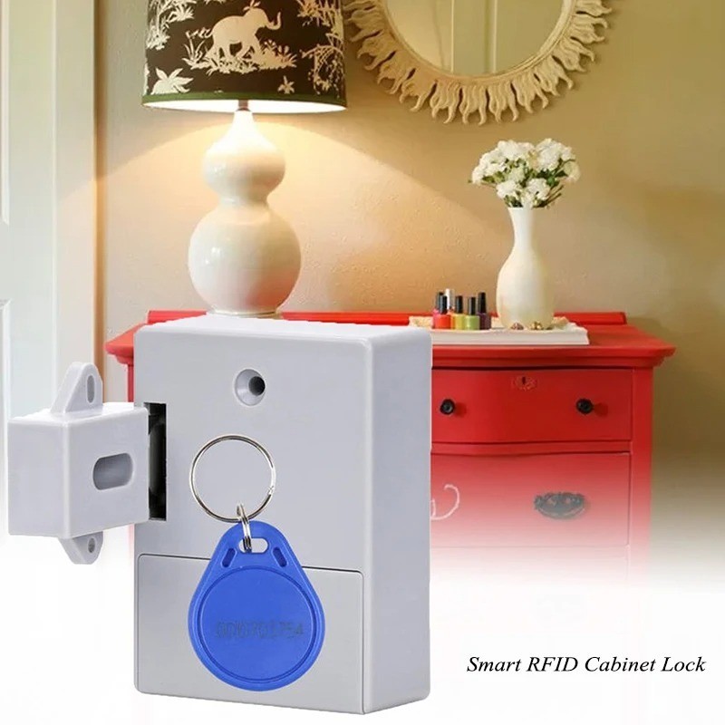 RFID Cabinet Smart Lock Electronic DIY Hidden Locks IC Card Sensor ...