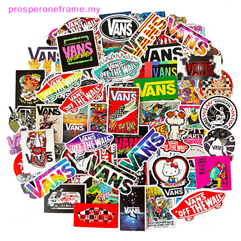 prosperoneframe 100Pcs VANS Graffiti Stickers Skateboard Laptop Luggage ...